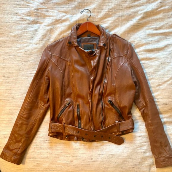 Mauritius | Jackets & Coats | Mauritius Leather Jacket Brown | Poshmark